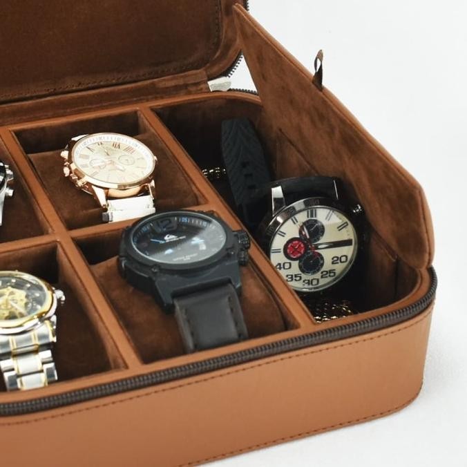Jual Travel Watch Box / Tempat Jam Tangan Travel / Kotak Jam Tangan ...