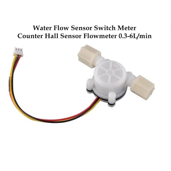 Jual Water Flow Sensor Switch Meter Counter Hall Sensor Flowmeter 0.3 ...