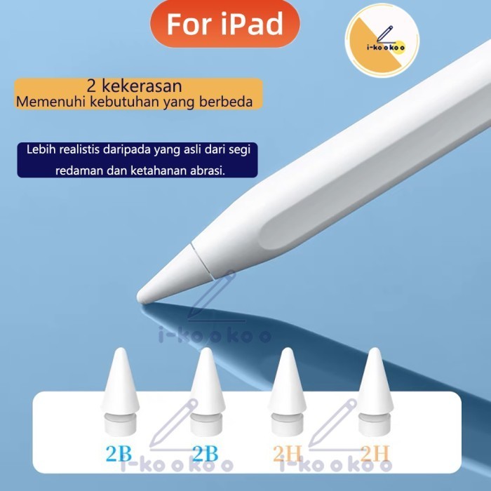 Jual Original Apple Pencil Replacement Tip Foripad Apple Pencil Nib 1 ...