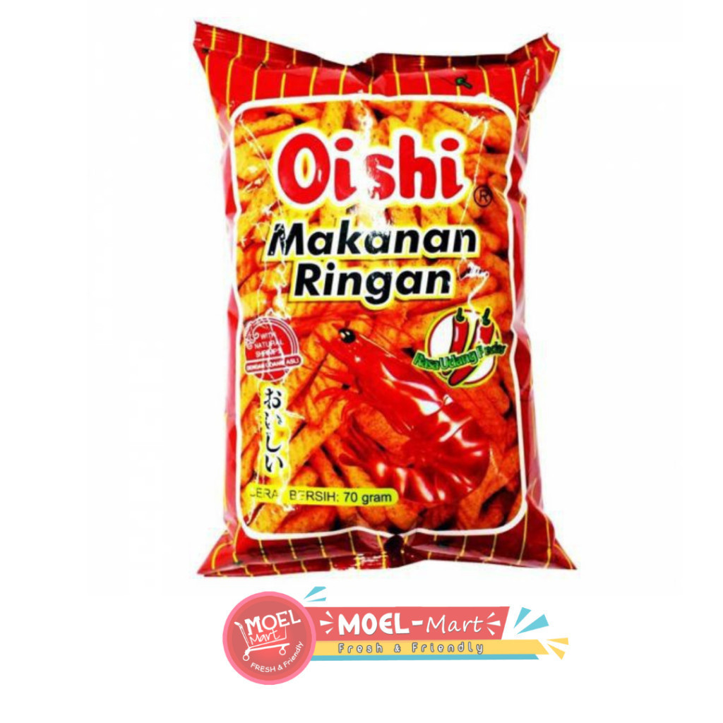 Jual OISHI Snack Rasa Udang Pedas 70gr | Shopee Indonesia