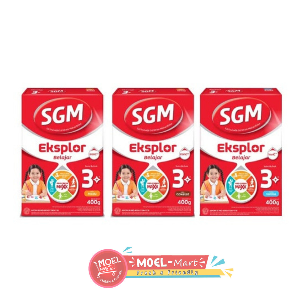 Jual SGM Eksplor 3 Plus Susu Bubuk 400 gr | Shopee Indonesia