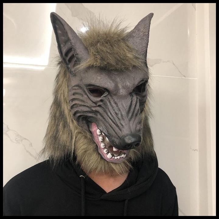Jual BEST DEAL TOPENG SERIGALA LATEX/ LATEX MASK WOLF/ TOPENG HALLOWEEN ...