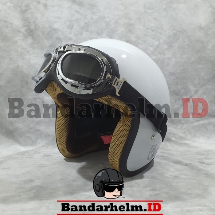 Jual Helm Bogo Retro Pilot Original (Free Kacamata) | Shopee Indonesia