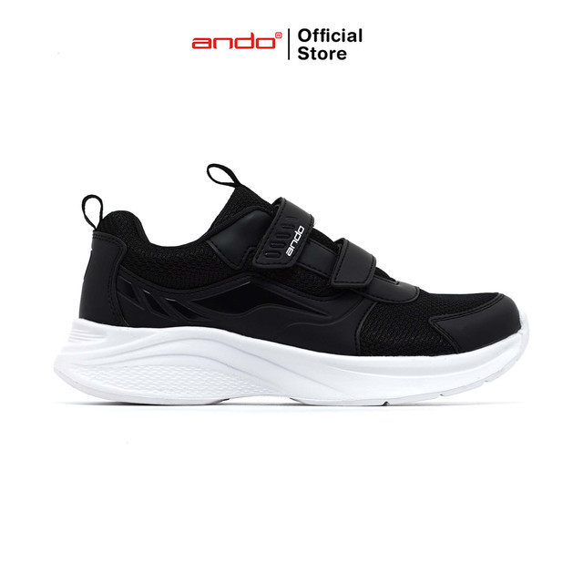 Jual Ando Official Sepatu Sneakers Mac V Remaja - Hitam/Putih | Shopee ...