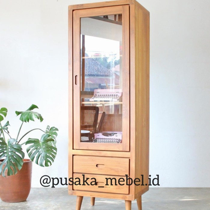 Jual Lemari Hias Minimalis, Lemari Display Kaca, Almari Buku, Rak Buku ...