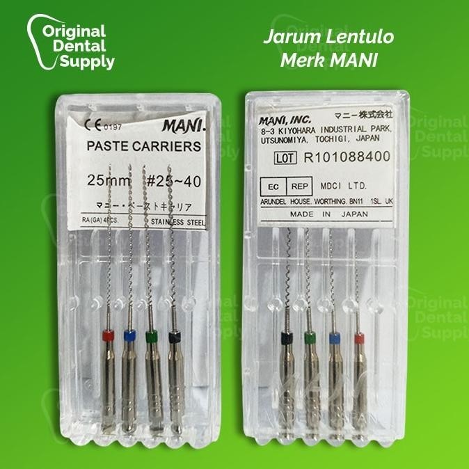Jual Dental Jarum Lentulo Pasta Carriers Gigi Assorted Mani | Shopee ...