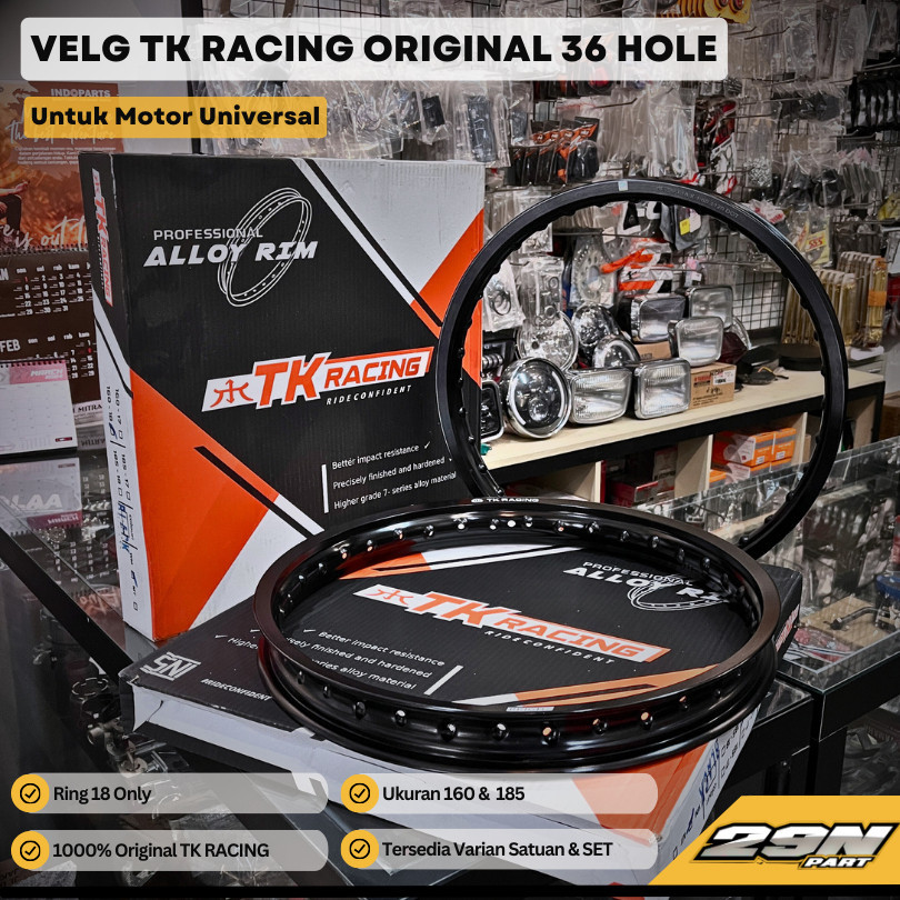 Jual RIM TK RACING VELG TK RACING HITAM 18-160 / 18-185 / 18-215 ...