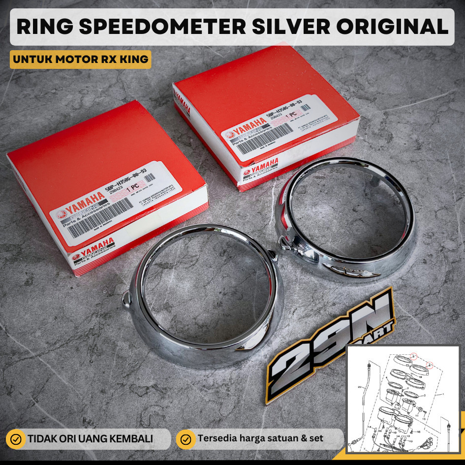 Jual RING SPEEDOMETER KM RX-KING RXK Chrome (5BP-H3506-00-93) ORIGINAL ...