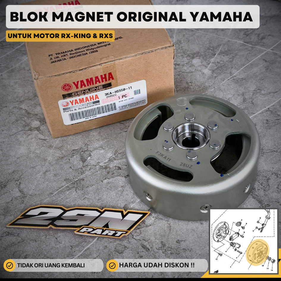 Jual MAGNET MAGNIT SPUL SPULL ROTOR RX KING RXK RX ORIGINAL 3KA-H5550 ...