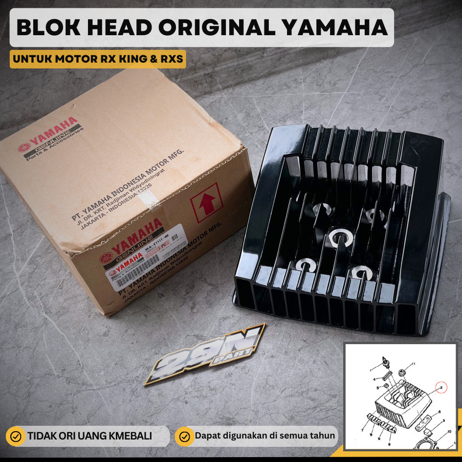 Jual BLOK CYLINDER HEAD RX KING RX-KING RXK ORIGINAL 3KAE111100 3KA ...