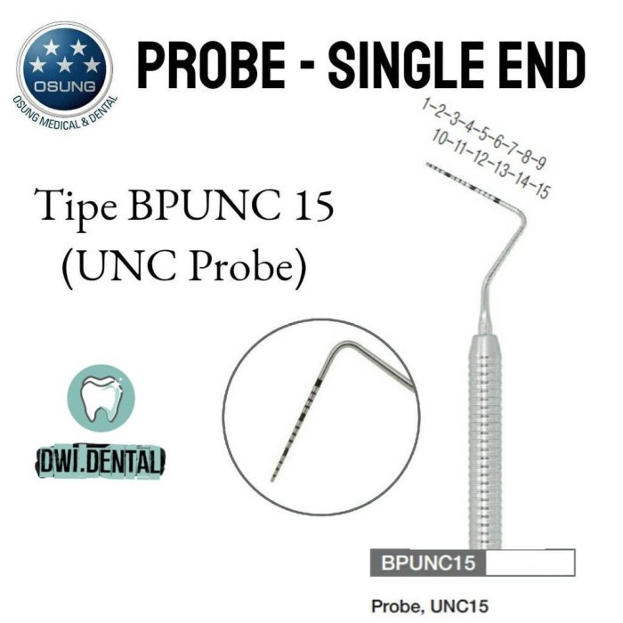 Jual Dental Probe Osung Unc 15 Unc15 Instrumen Periodontal | Shopee Indonesia