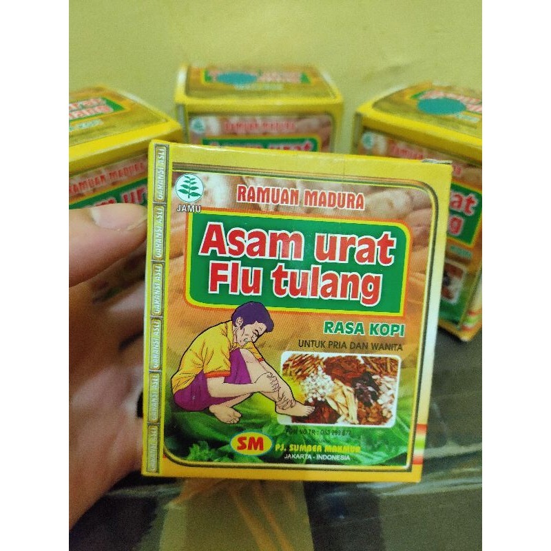 Jual paket 10box Asam urat flu tulang ramuan madura rasa kopi original ...