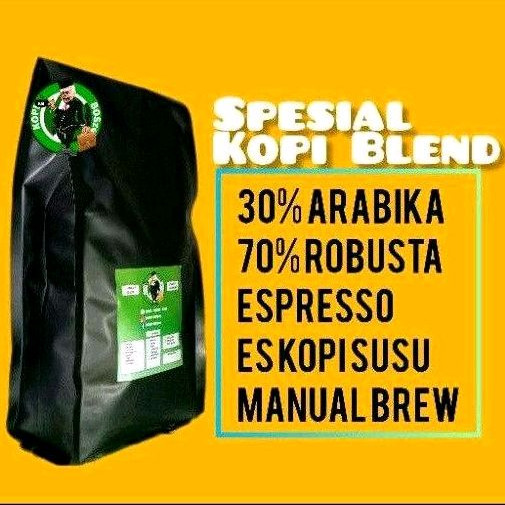 Jual Kopi Blend HouseBlend 30% Arabika 70% Robusta Espresso Kopi Susu ...