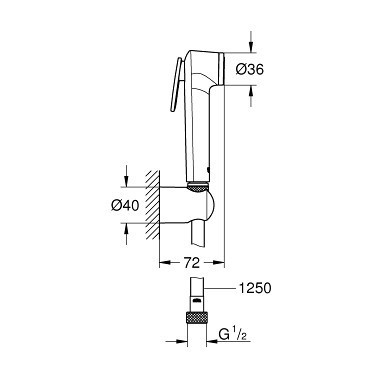 Jual GROHE TOILET SHOWER JET WASHER PUTIH BIDET CEBOK KLOSET 27812IL1 ...