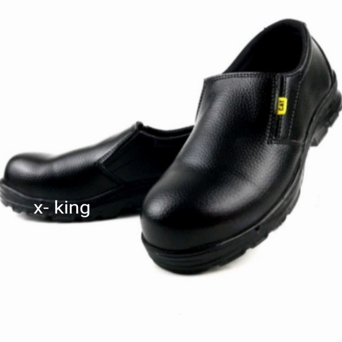 Jual sepatu safety king sepatu safety pria ujung besi proyek slip on ...
