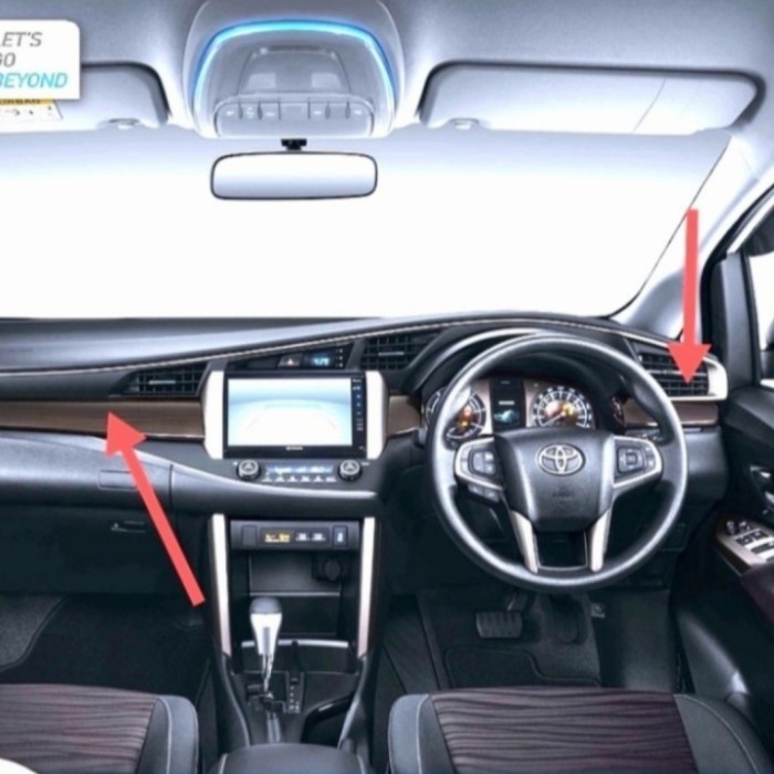 Jual panel wood dashboard innova reborn set 2 kiri dan kanan original ...