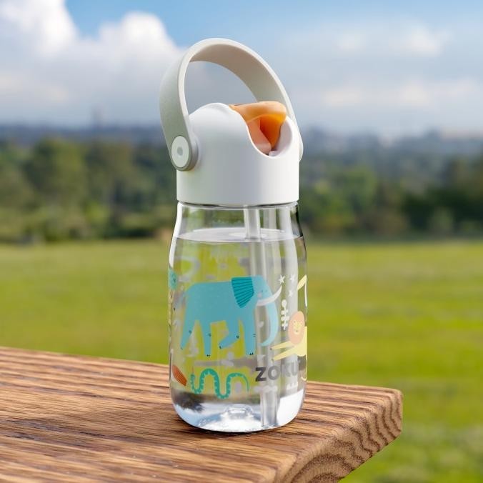 Jual Zoku Kids Flip Straw Bottle - Botol Minum Sedotan Untuk Anak ...