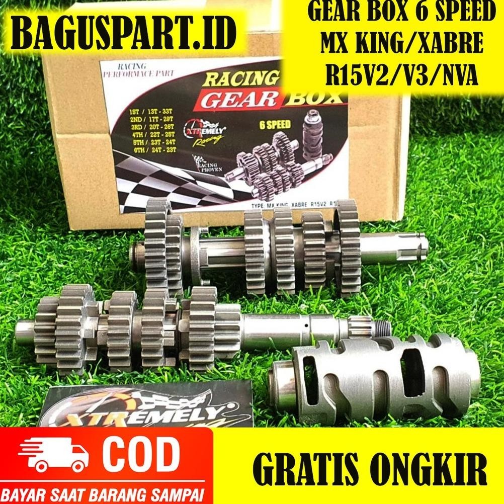 Jual ADF GEARBOX RASIO 6 SPEED MX KING / XABER / R15 V2 XTREME TERLARIS ...