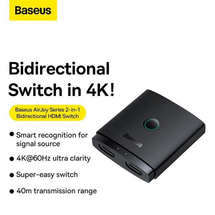 Jual Baseus Matrix HDMI Splitter Switch Dual Mode 4k 60Hz | Shopee ...