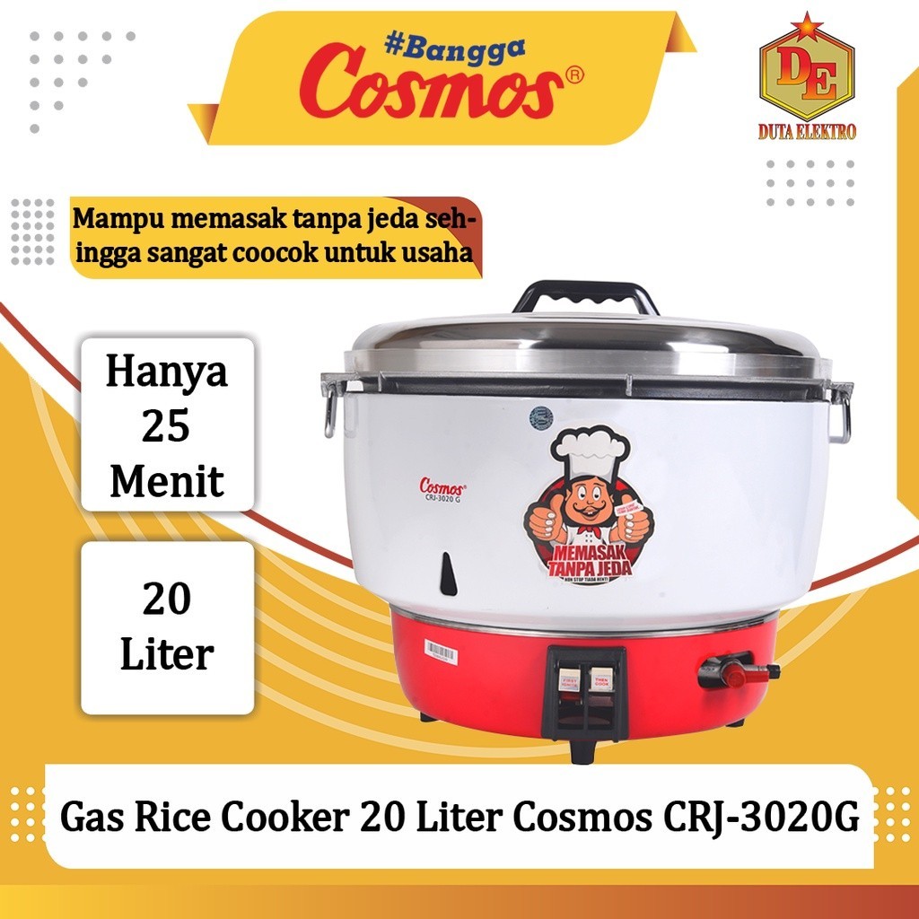 Jual Magic Gas Rice Cooker 20 Liter Cosmos CRJ-3020G | Shopee Indonesia