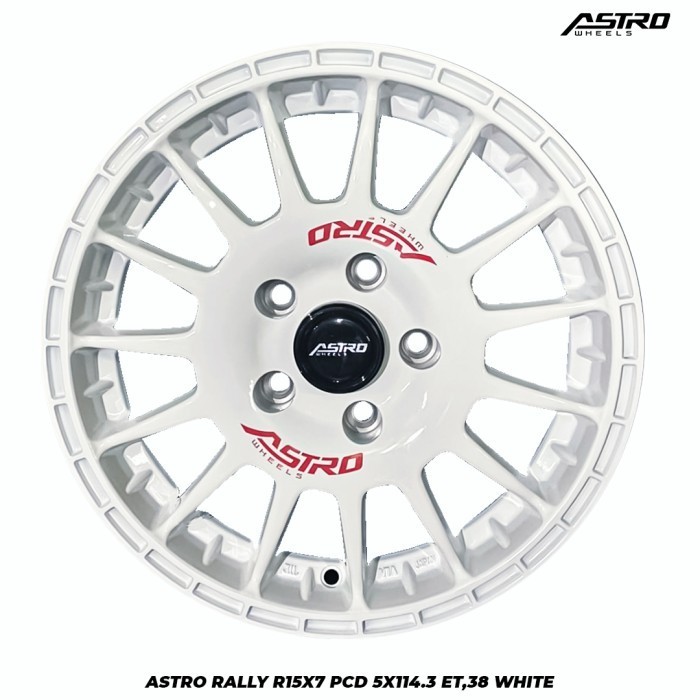 Jual Velg Mobil ASTRO Rally 15X7.0 5X114.3 ET.38 WHITE | Shopee Indonesia