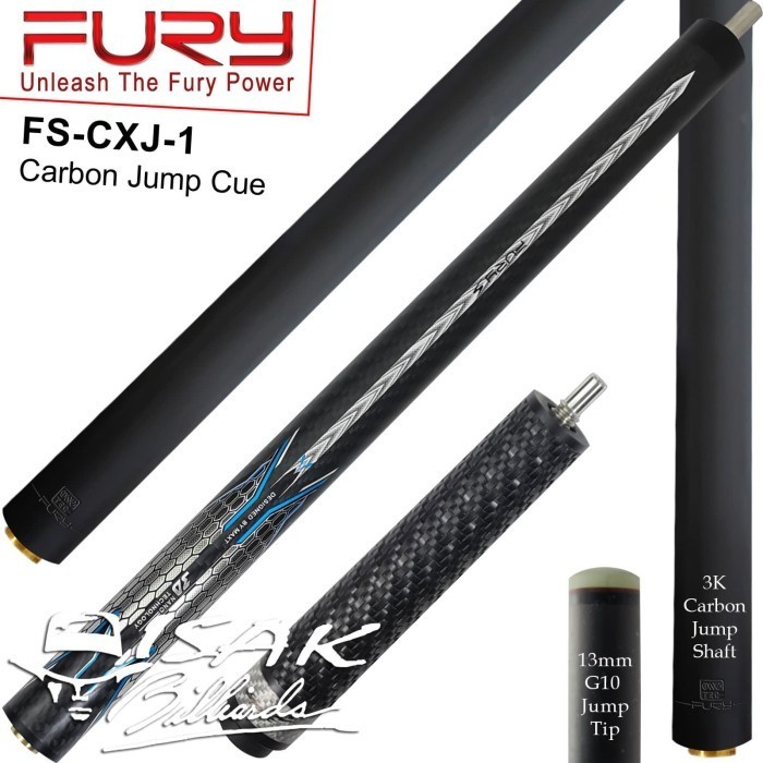 Jual FURY FS CXJ-1 CARBON JUMP CUE UNILOC POOL BILLIARD STICK SHAFT ...