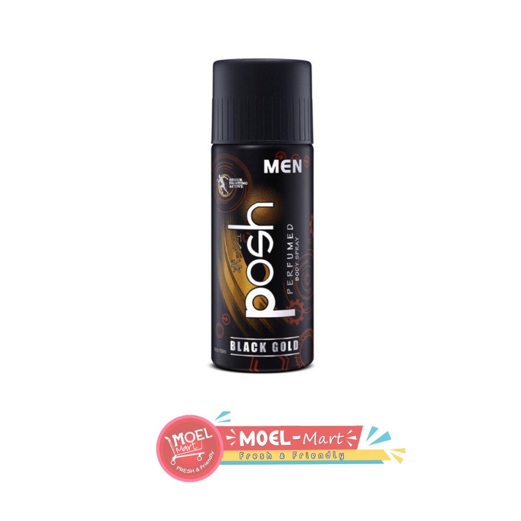 Jual POSH Men Black Gold 150ml | Shopee Indonesia