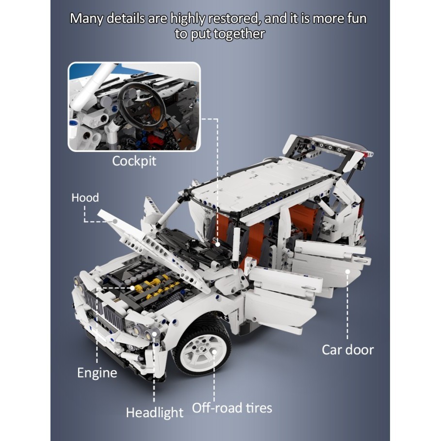 Jual Double E Cada Brick C61007W G5 Suv 4Wd Off-Road Vehicle | Shopee ...