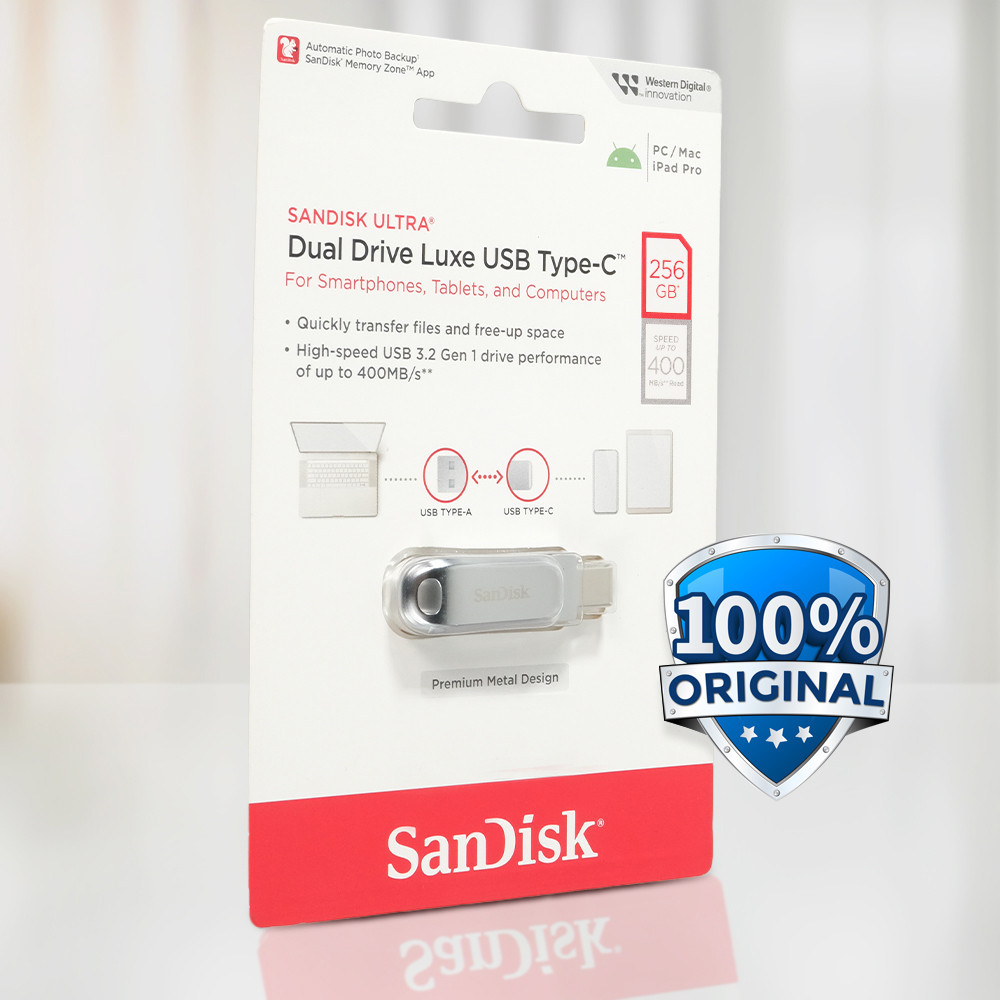 Jual SanDisk Ultra Dual Drive Luxe USB Type C 3.1/3.2 Gen 1 - SDDDC4 ...