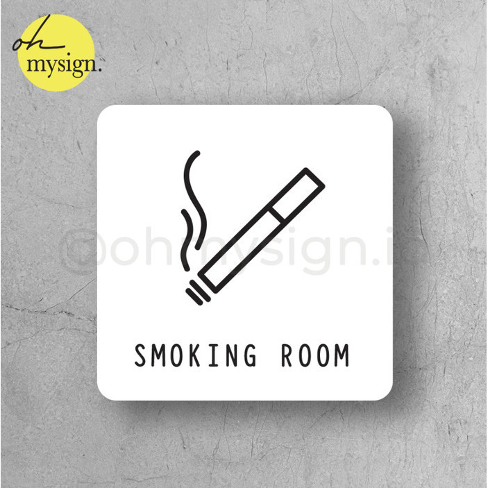 Jual Sign Smoking Room Ruang Me Akrilik Uv Print Label | Shopee Indonesia