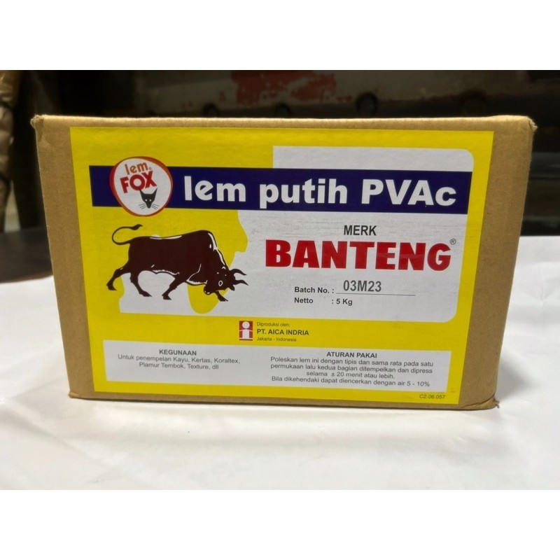 Jual Lem Fox (Lem putih PVAc ) Merk BANTENG | Shopee Indonesia