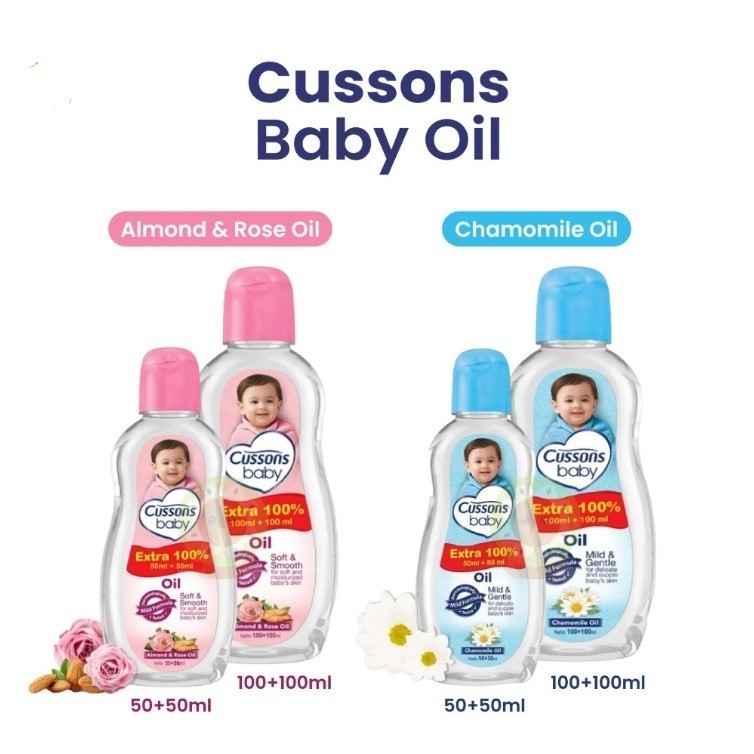 Jual Cussons Baby Oil Extra 100% Soft & Smooth - Mild & Gentle - IVA ...