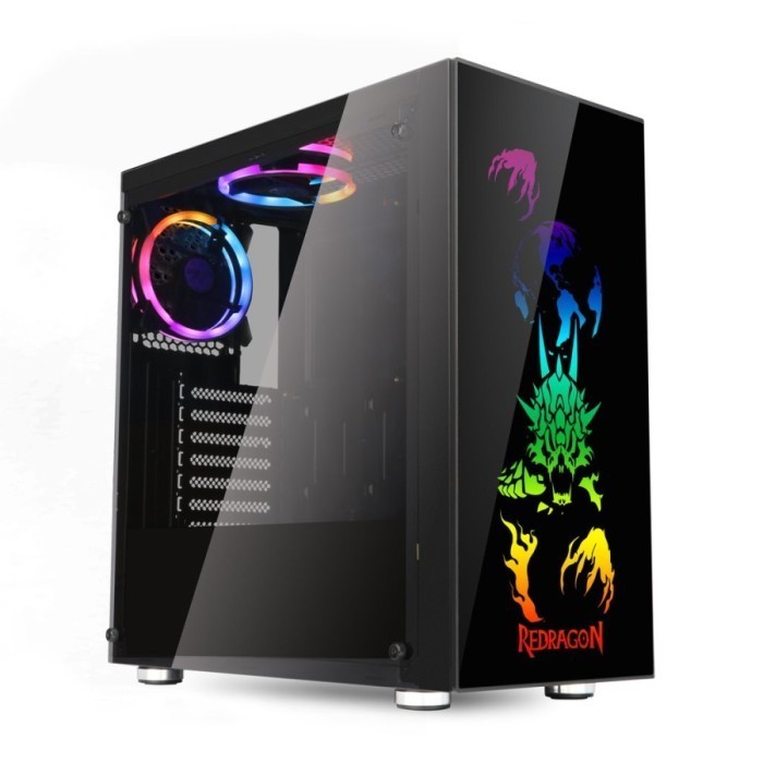 Jual Casing Komputer Gaming Redragon Rgb 2 Fan Gc-608 Steeljaw | Shopee ...