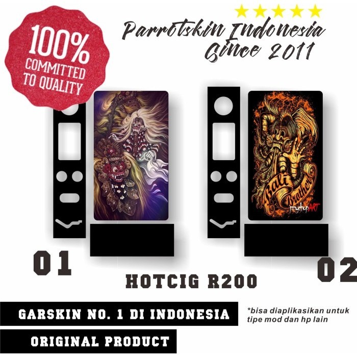 Jual Garskin Premium Hotcig box R200 reog. Bisa CUstom Gambar - by ...