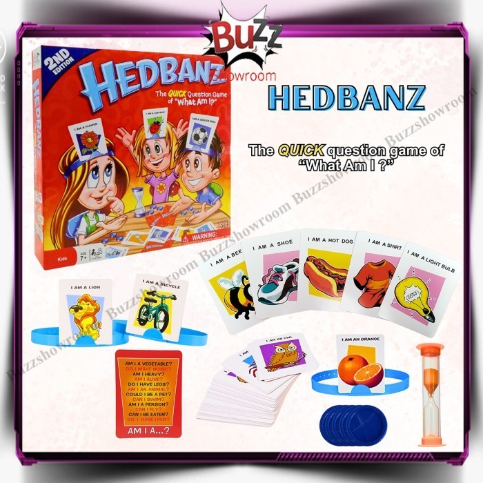 Jual Hedbanz Guess Who Am I Family Game Kids Mainan Anak Keluarga ...