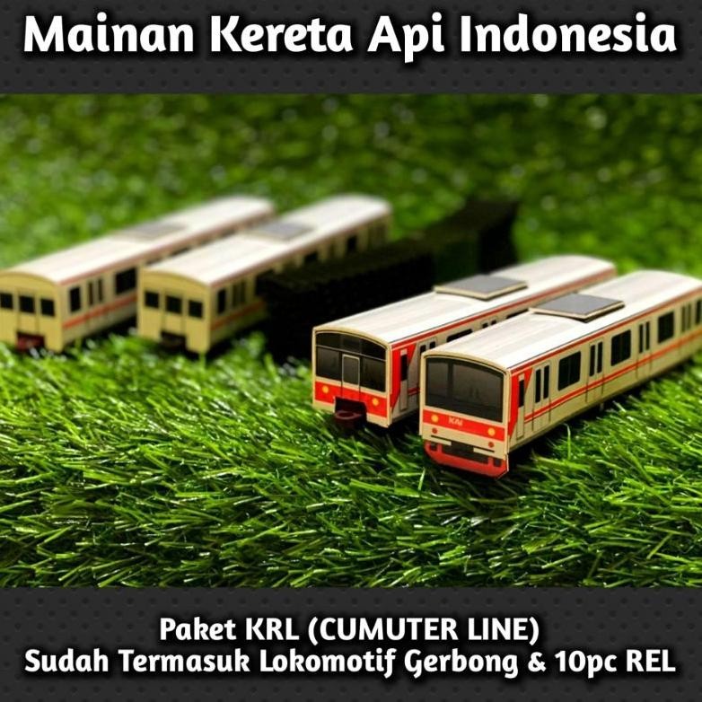 Jual Trend Kini Mainan Kereta Krl Commuter Line Fullset - Miniatur Krl ...