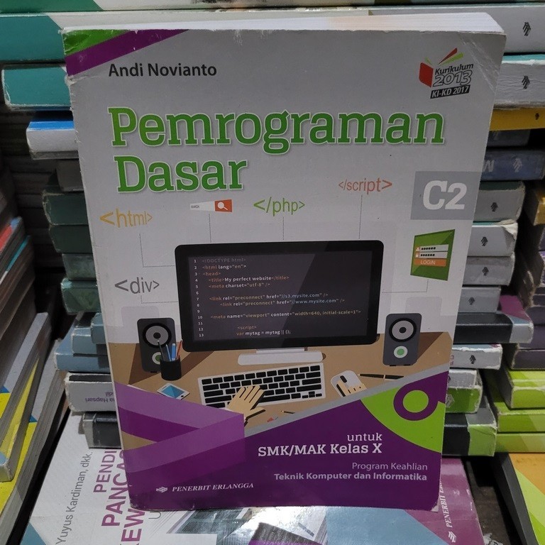 Jual BUKU BEKAS PEMROGRAMAN DASAR KELAS 1 SMK ERLANGGA K13 REVISI ...