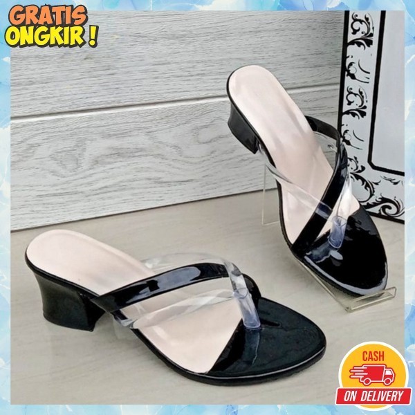 Jual Heels Hak Tahu Kekinian Sendal Jinjit Modern Hels Sandals Murah ...