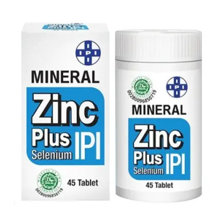 Jual ZINC PLUS SELENIUM IPI 45TAB 1BOTOL (BIRU PUTIH) | Shopee Indonesia