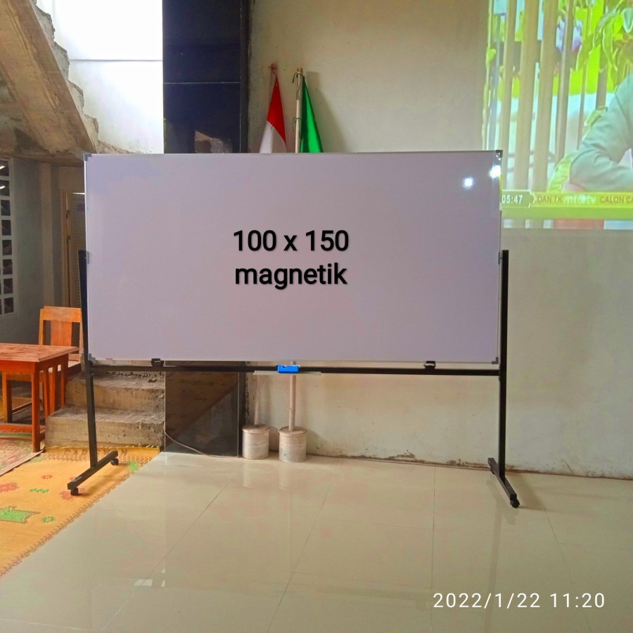 Jual whiteboard standing 100 x 150 - non magnet | Shopee Indonesia