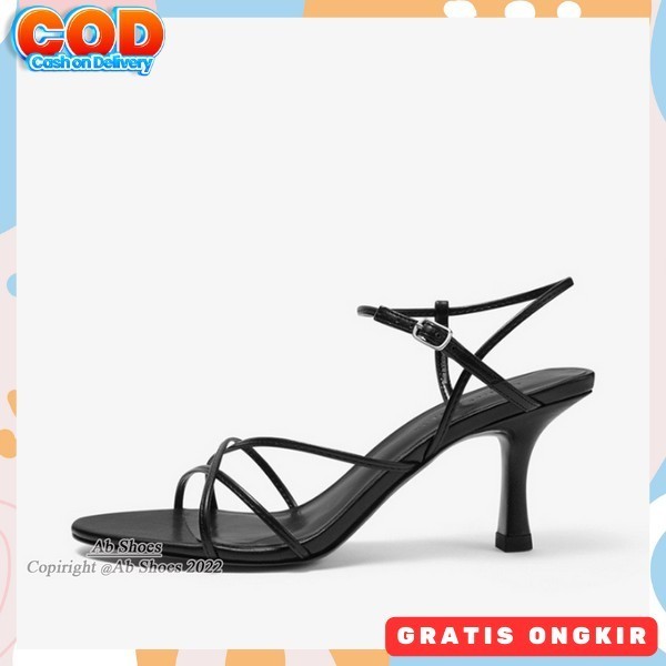 Jual Hak Tahu Kekinian Heel Heels High Hels Simple Hell Modern Kasual ...