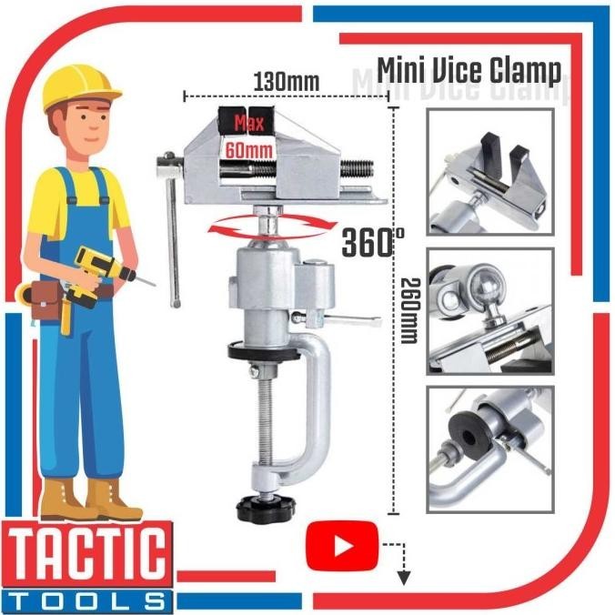 Jual Mini Vice Clamp Catok Meja 360 Derajat Ragum Bais 60Mm | Shopee ...