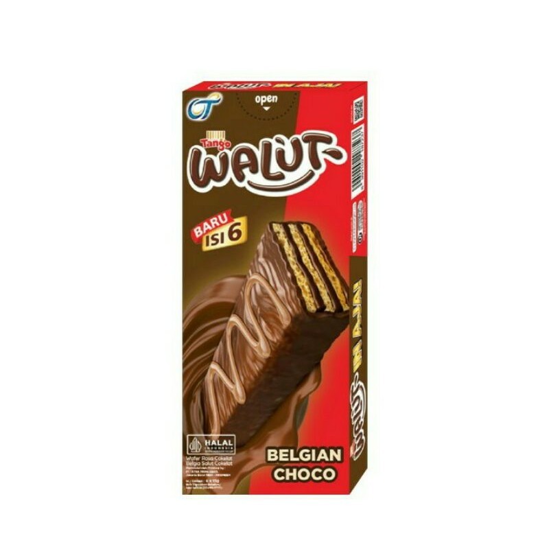 Jual Tango Walut Wafer Cokelat Belgian Box 90 g | Shopee Indonesia