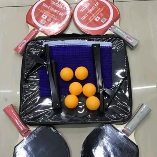 Jual Paket Bet Blade Tenis Meja Tiang Net Dan Bola Pingpong Katana Free Bag | Shopee Indonesia