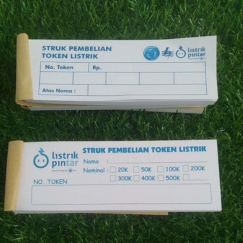 Jual BUKU /NOTA STRUK PEMBELIAN TOKEN LISTRIK ISI 50 LEMBAR READY STOK ...
