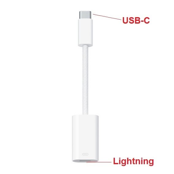 Jual Apple Original USB-C to Lightning Adapter iPhone 15 Pro Max Pack ...