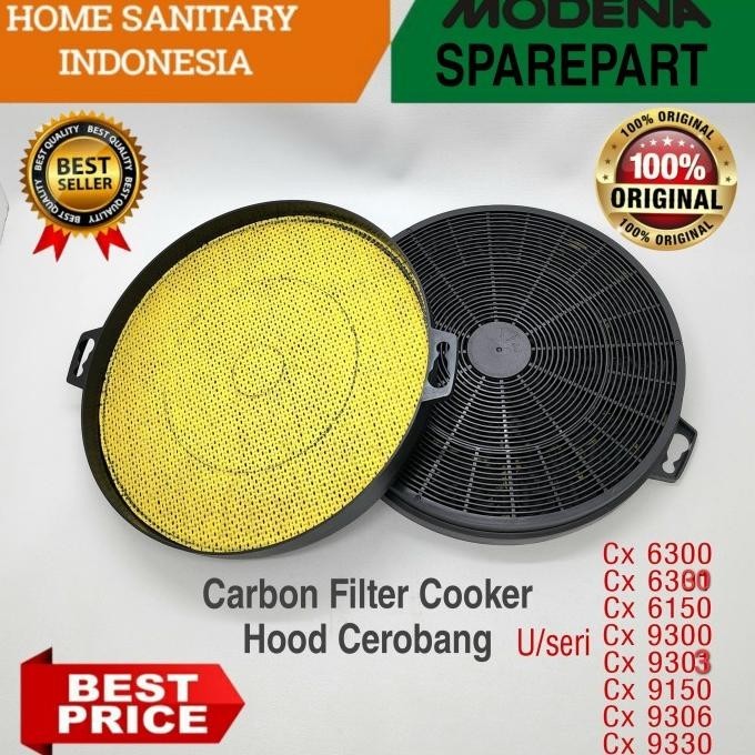 Jual CARBON FILTER + VIT C COOKER HOOD MODENA Type CX CEROBANG ORIGINAL ...