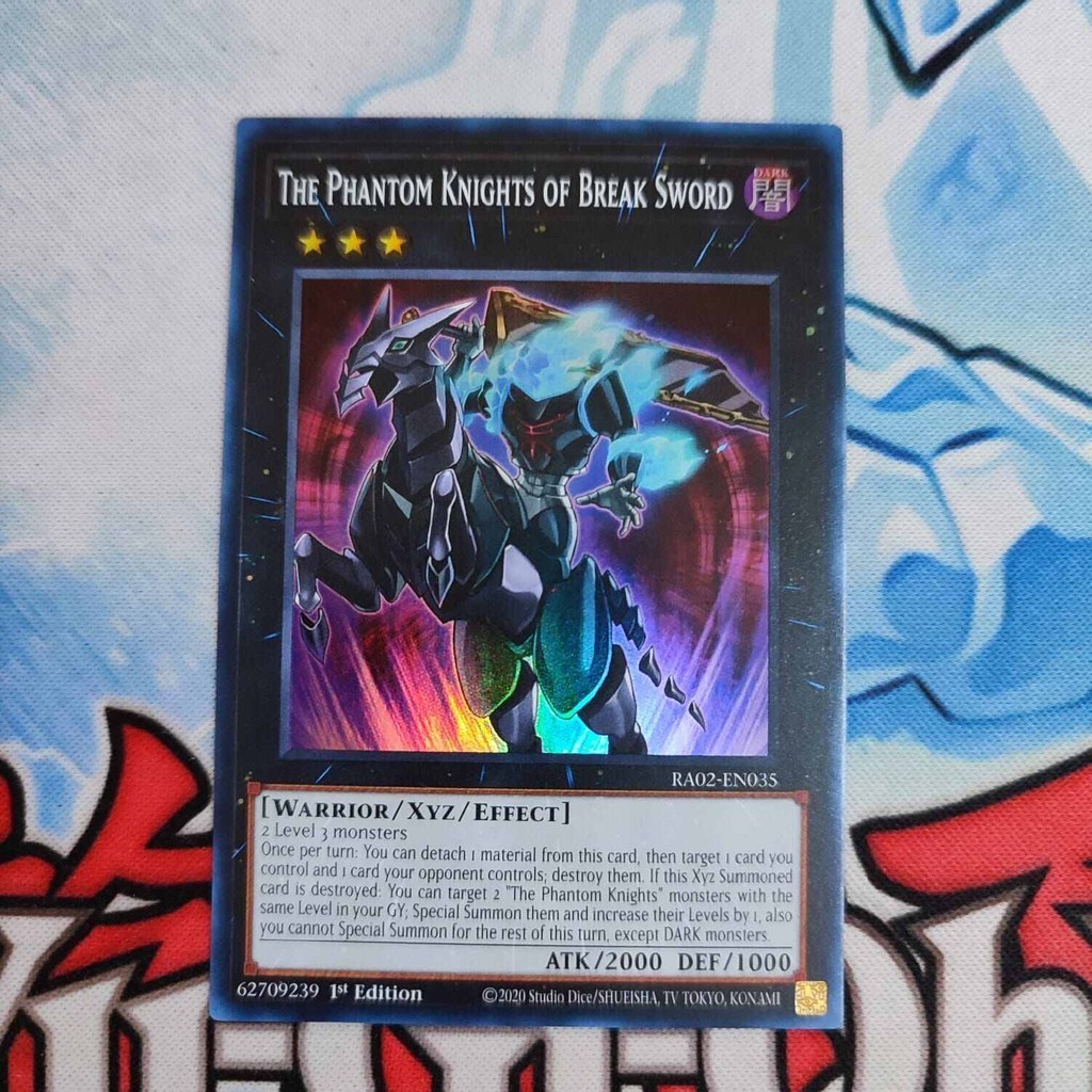 Jual yugioh the phantom knights of break sword RA02 super rare original ...
