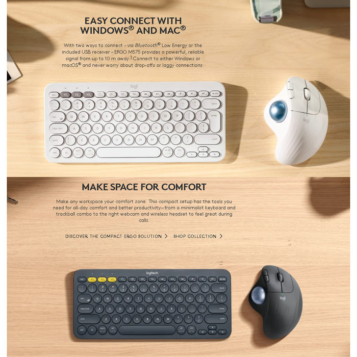 Jual Logitech M570 2.4G Wireless Gaming Mouse Optical Trackball ...