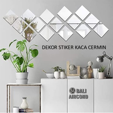 Jual Cermin Tempel Sticker Dinding Stiker Kaca Nempel Tembok Film Wall ...